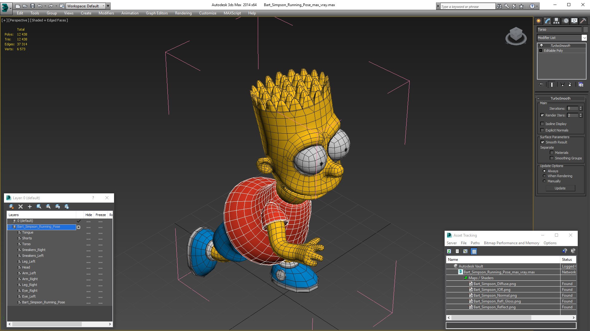 Bart Simpson Running Pose 3D - TurboSquid 1958190