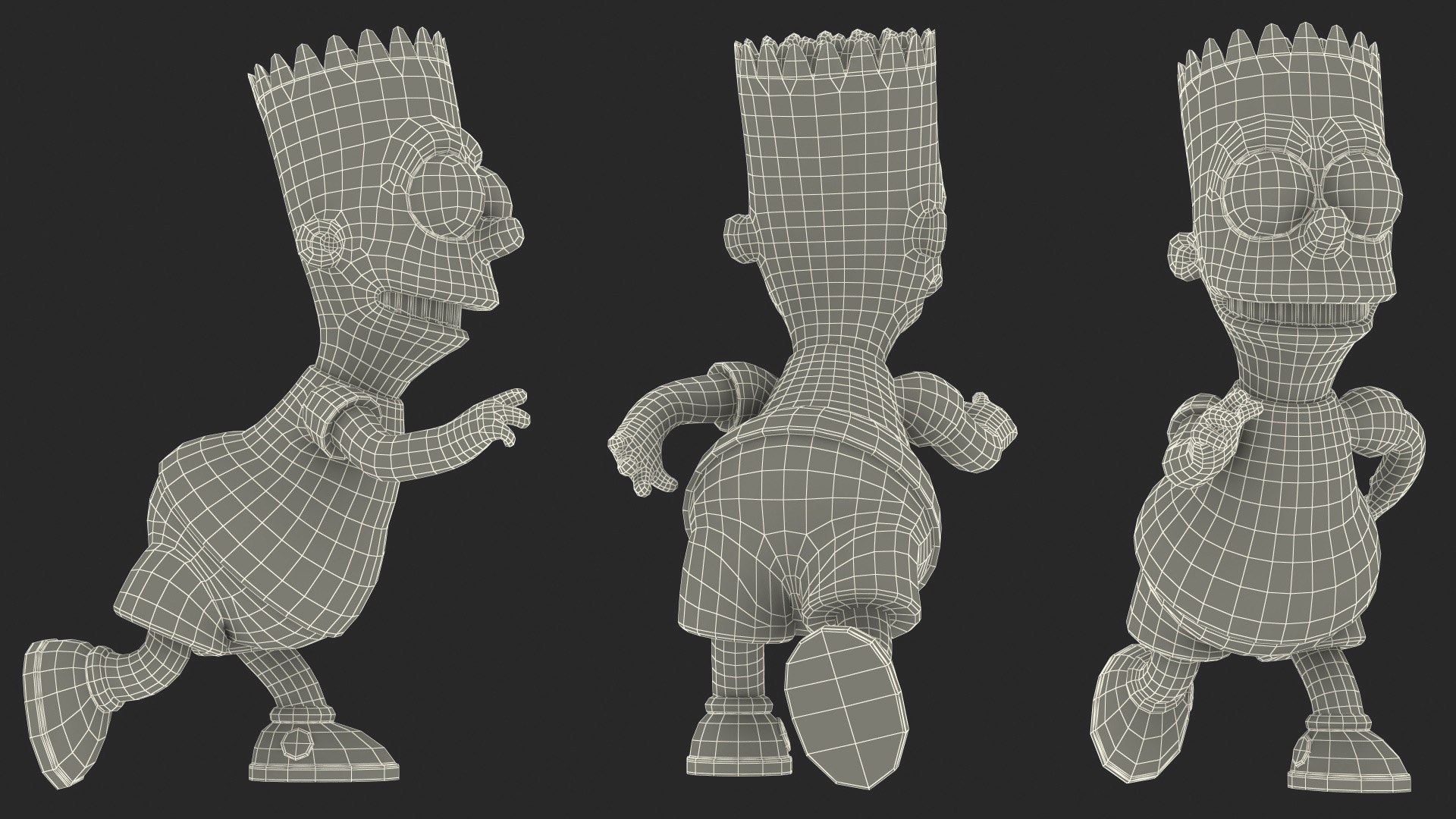 Bart Simpson Running Pose 3D - TurboSquid 1958190