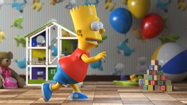 Bart Simpson Running Pose 3D - TurboSquid 1958190