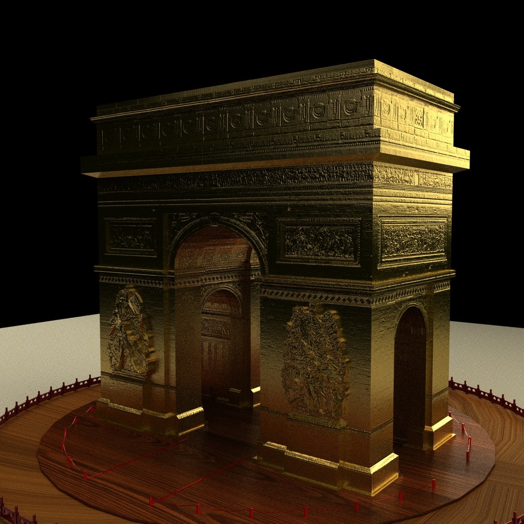 3D Arc De Triomphe Model - TurboSquid 2036792