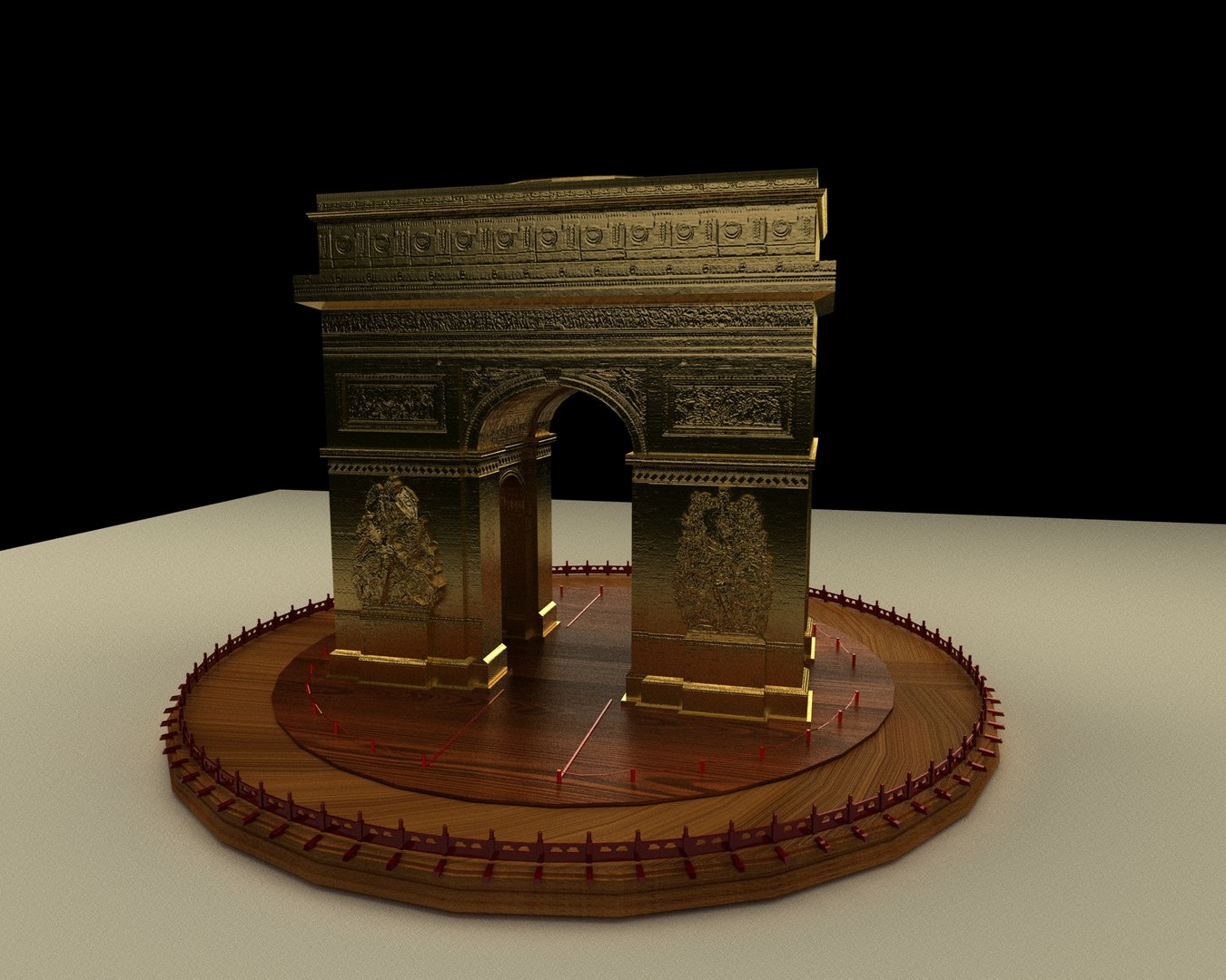 3D Arc De Triomphe Model - TurboSquid 2036792