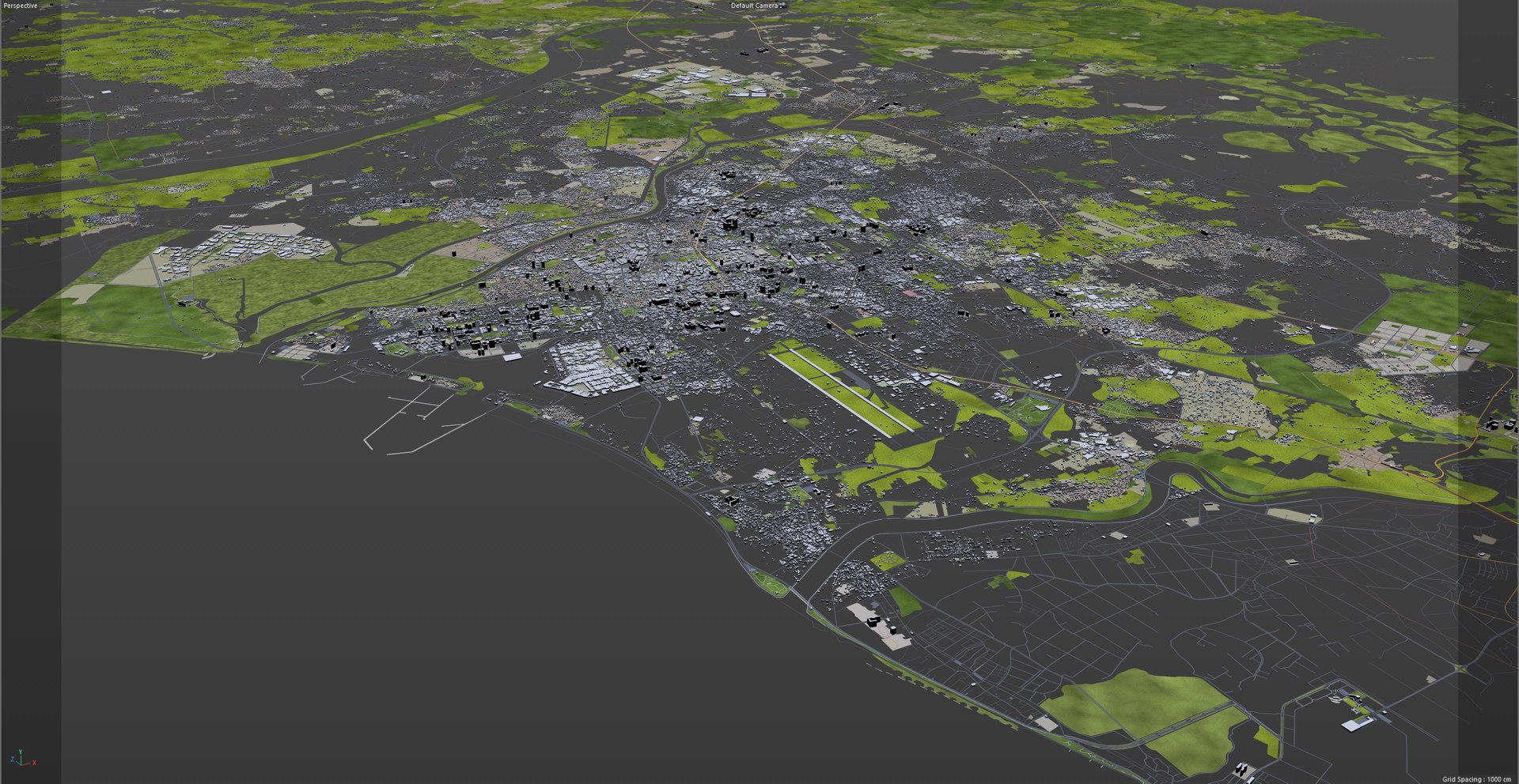 3D City Area Building Model - TurboSquid 1669319