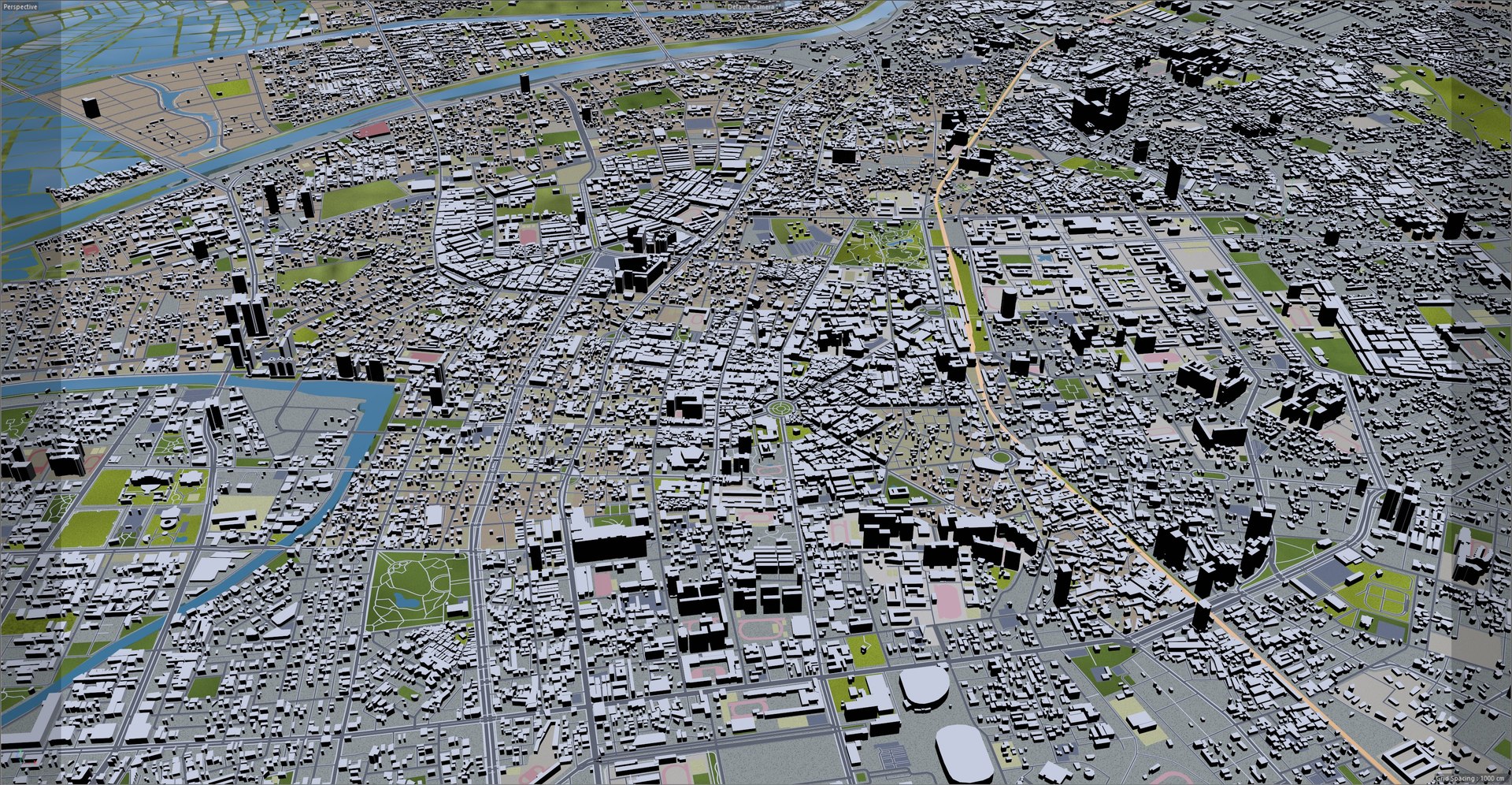 3D City Area Building Model - TurboSquid 1669319