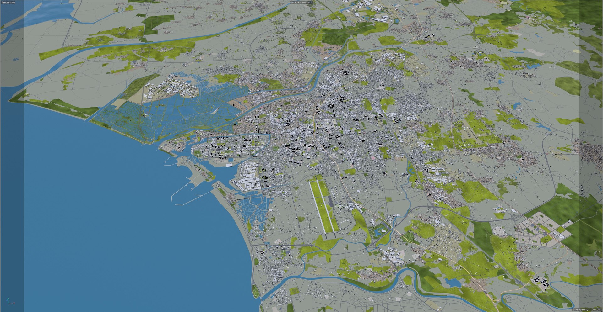 3D City Area Building Model - TurboSquid 1669319