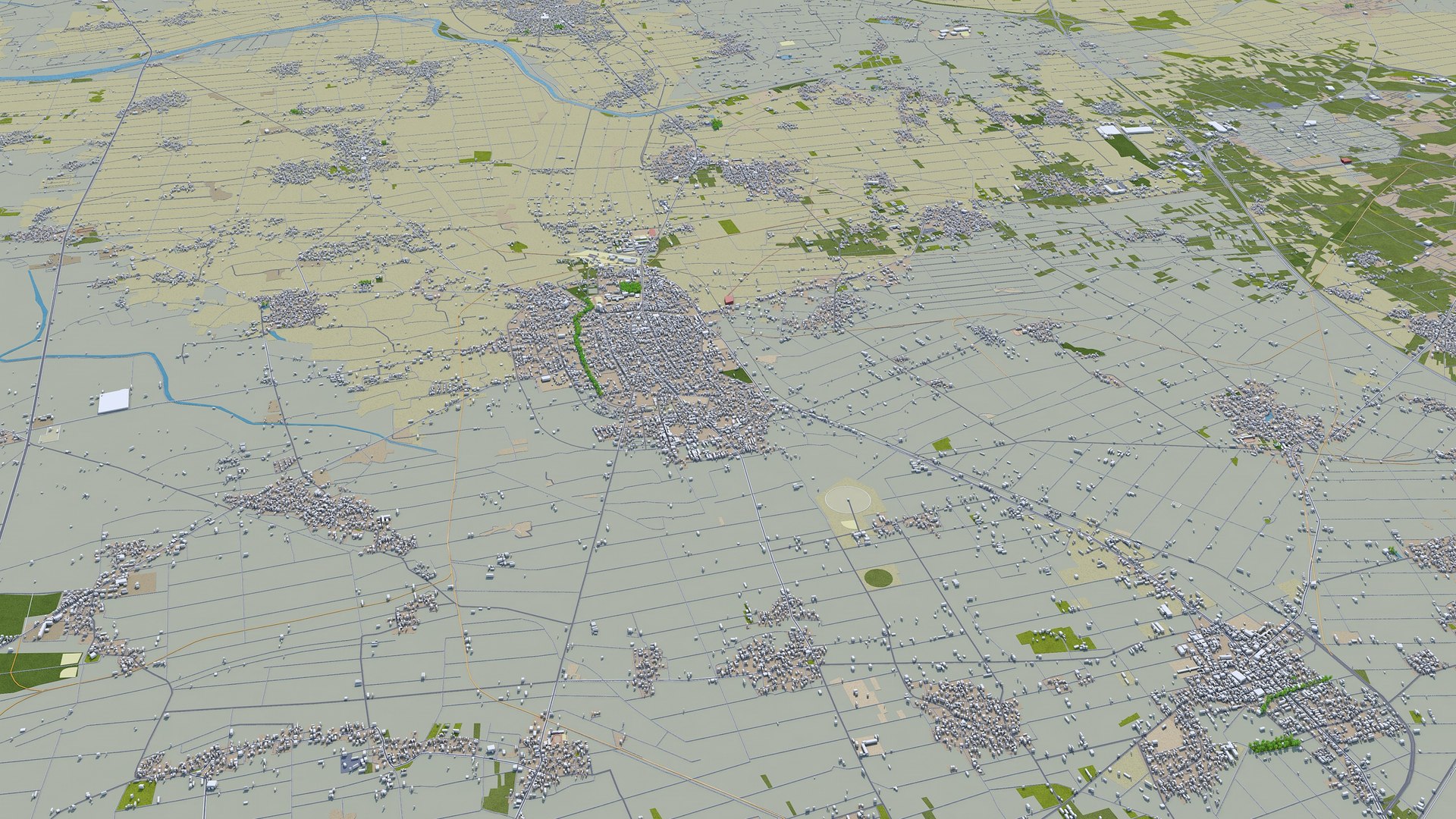 3D City Area Building Model - TurboSquid 1669319