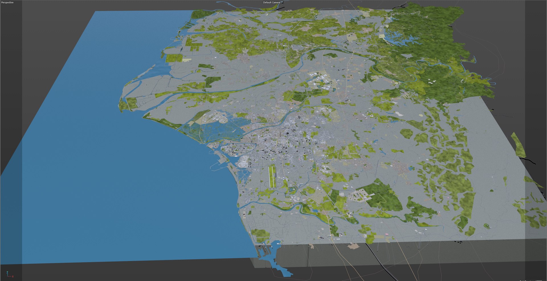 3D City Area Building Model - TurboSquid 1669319