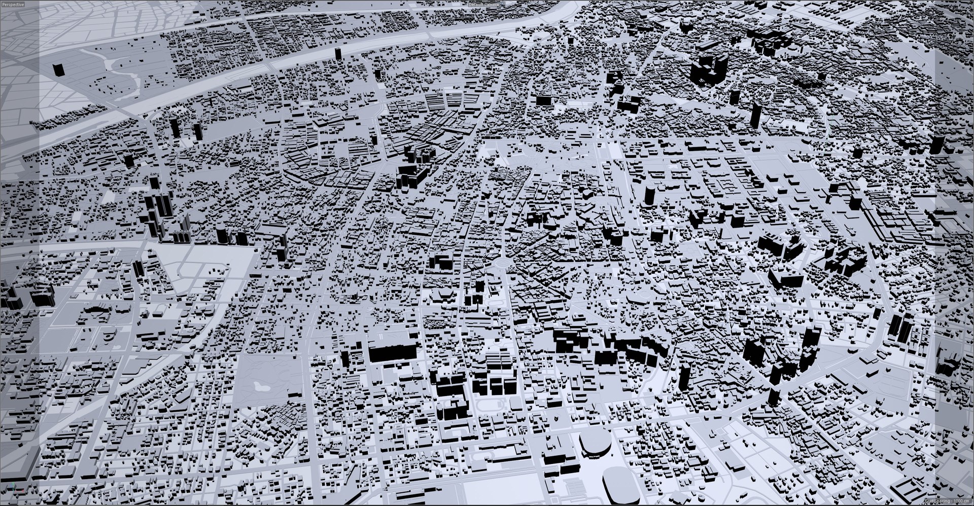 3D City Area Building Model - TurboSquid 1669319