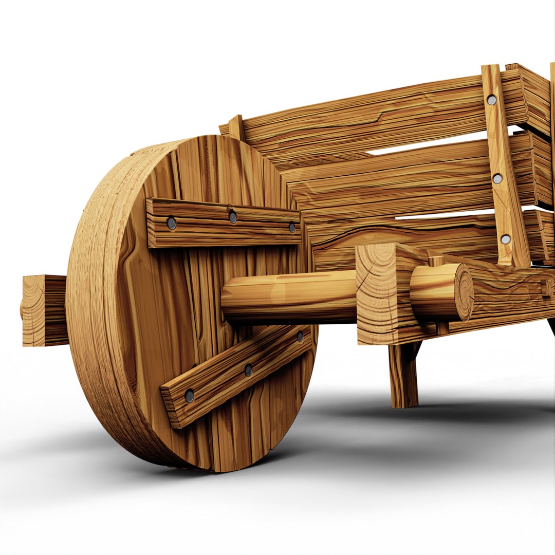 Wheelbarrow From Wood 3D Model - TurboSquid 2258579