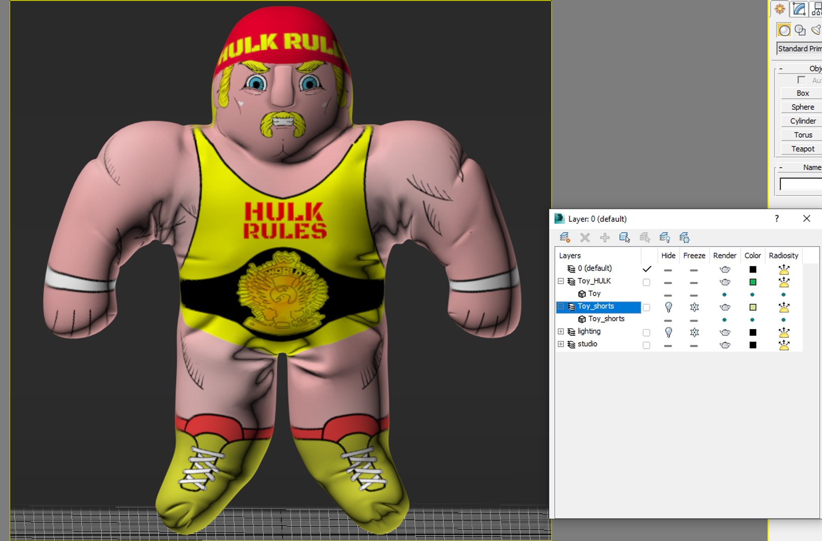 Hulk Hogan Toy 3D Model - TurboSquid 1683598