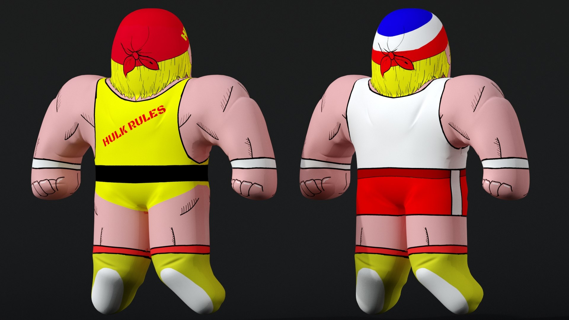 Hulk Hogan Toy 3D Model - TurboSquid 1683598