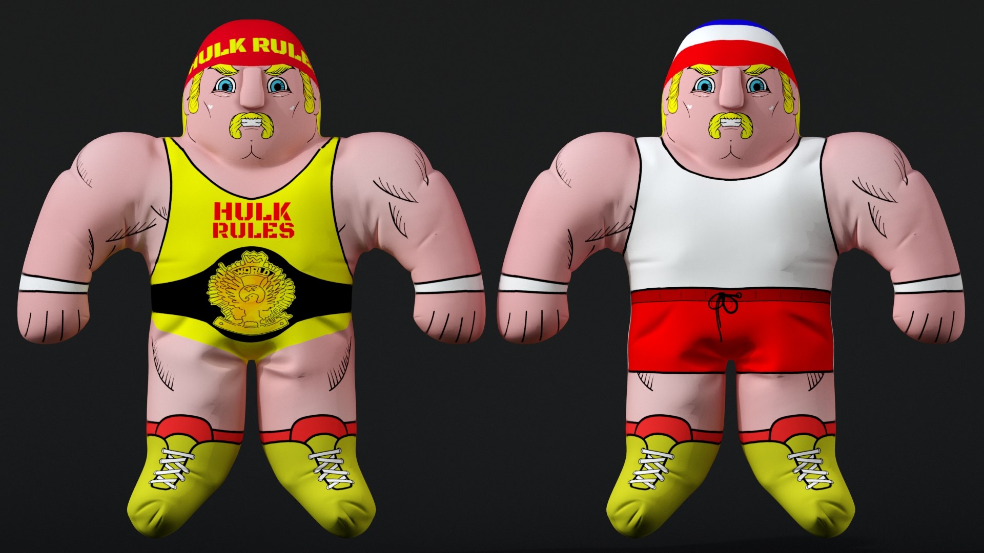 Hulk Hogan Toy 3D Model - TurboSquid 1683598