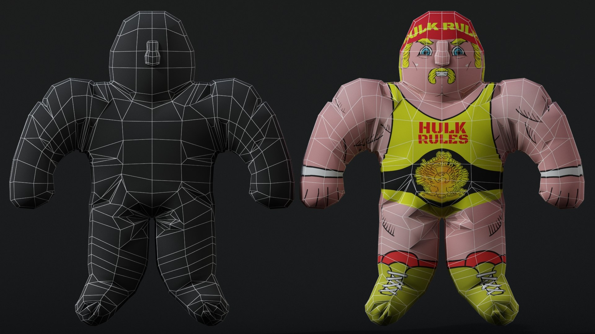 Hulk Hogan Toy 3D Model - TurboSquid 1683598