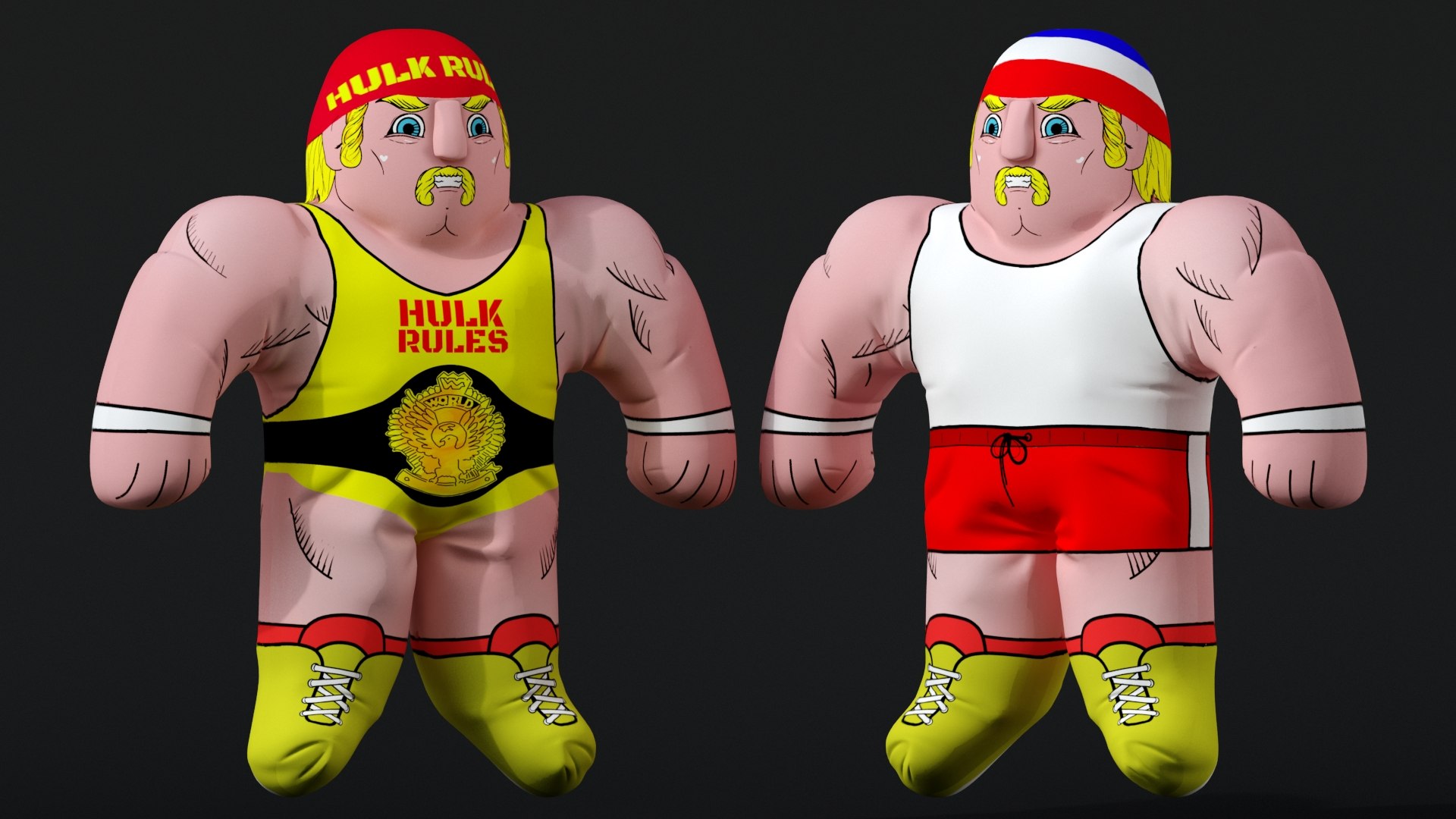Hulk Hogan Toy 3D Model - TurboSquid 1683598