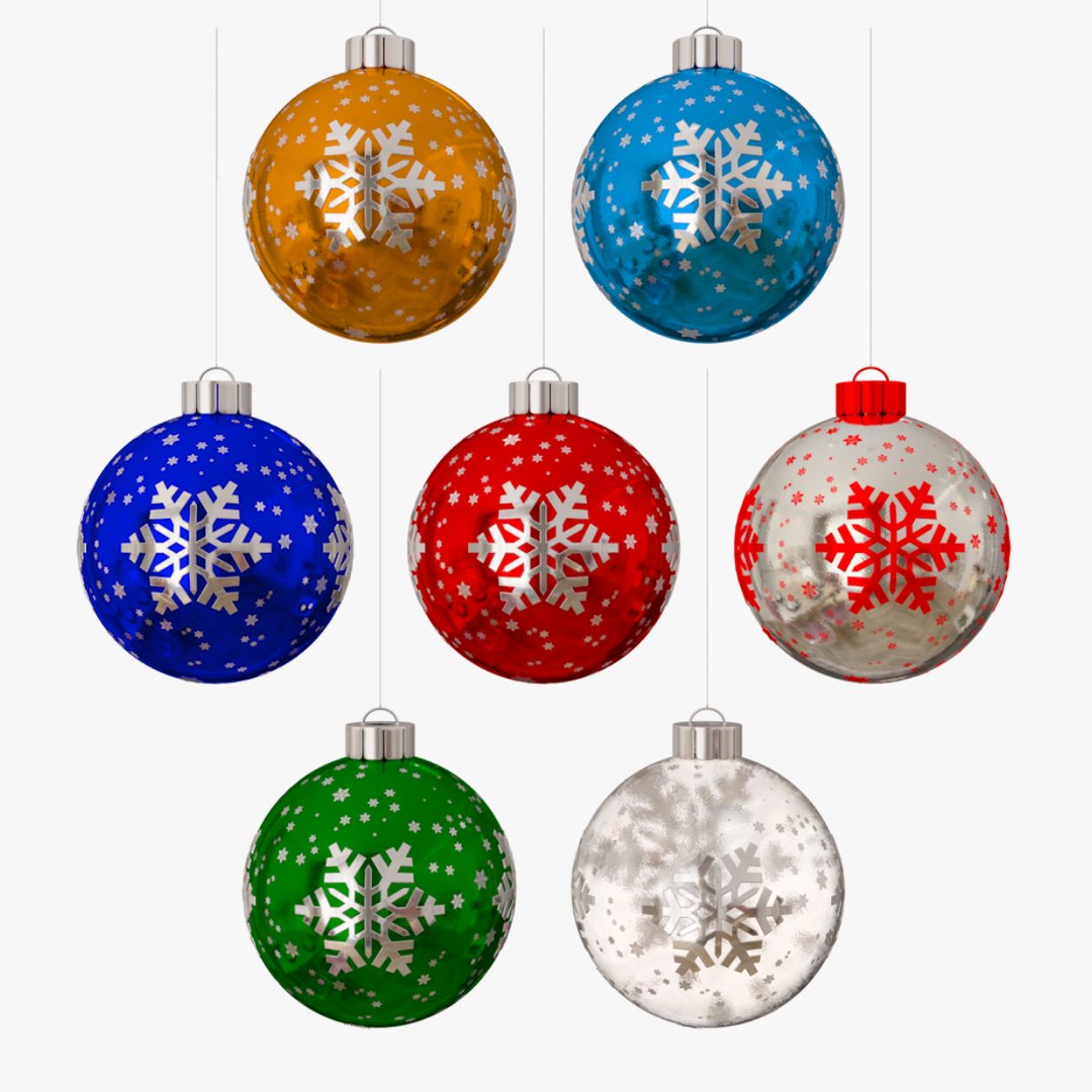 3D Christmas Balls and Decorations - TurboSquid 2000951