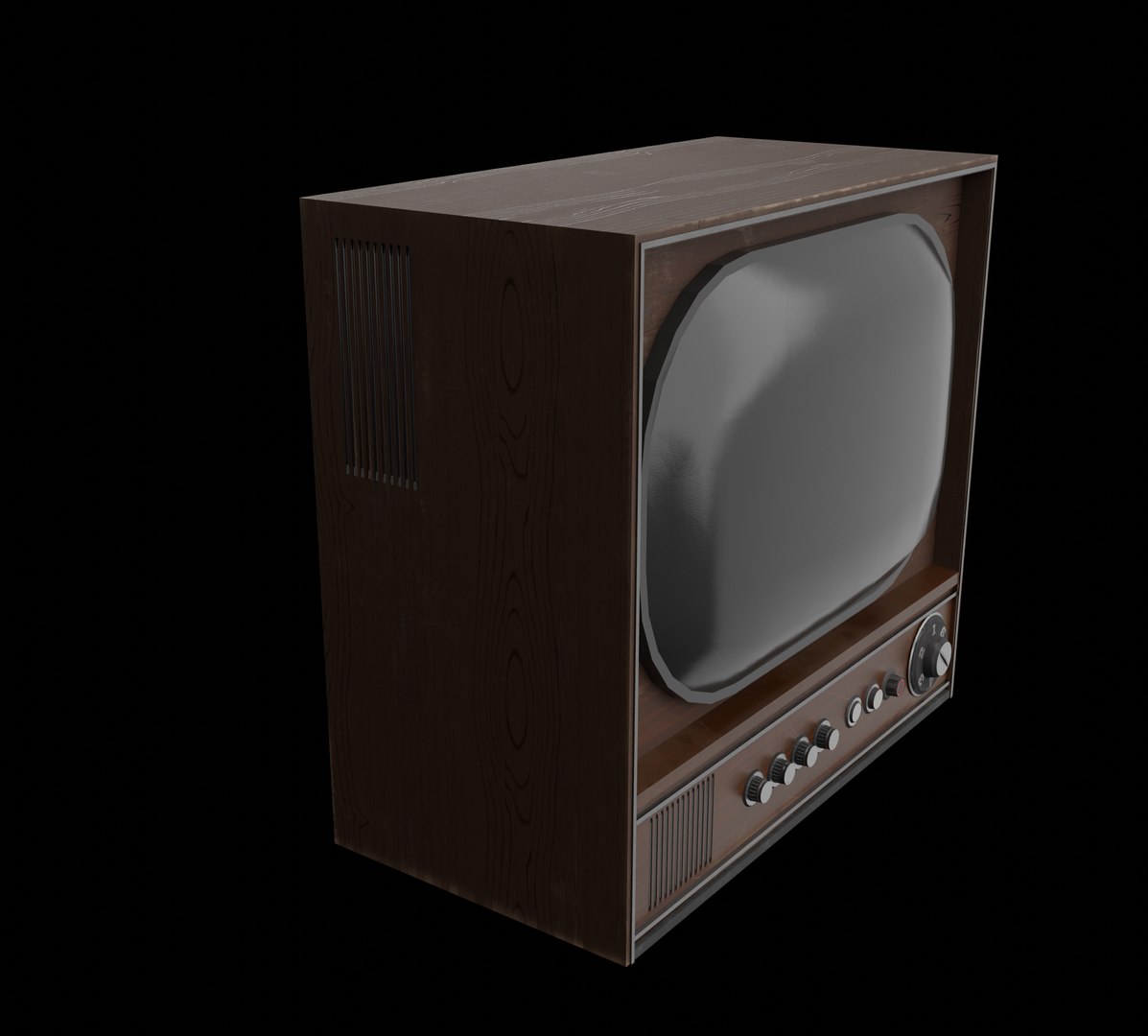3D Realistic Vintage TV - TurboSquid 1935623