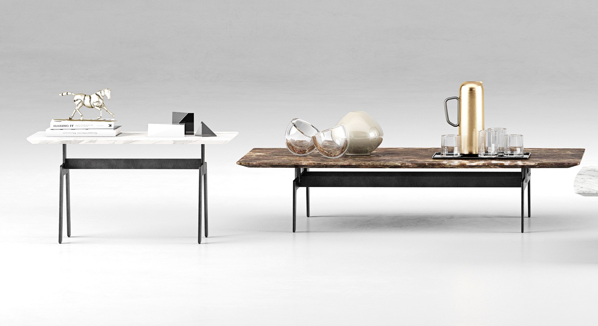 3D Model Poliform Tribeca Coffee Tables - TurboSquid 1593484