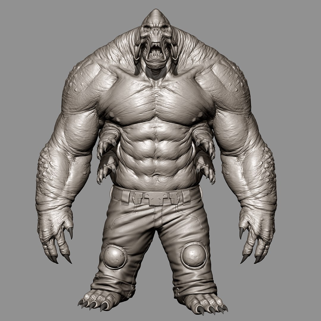 Six Arm Creature Model And Print Kit 3D Model - TurboSquid 2019705