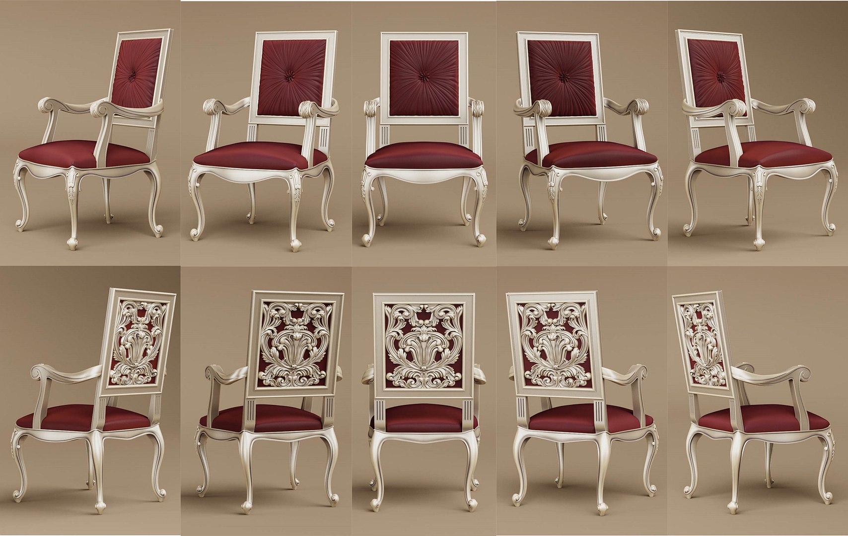 Jc Man-18 19 Chairs 3D - TurboSquid 1169281