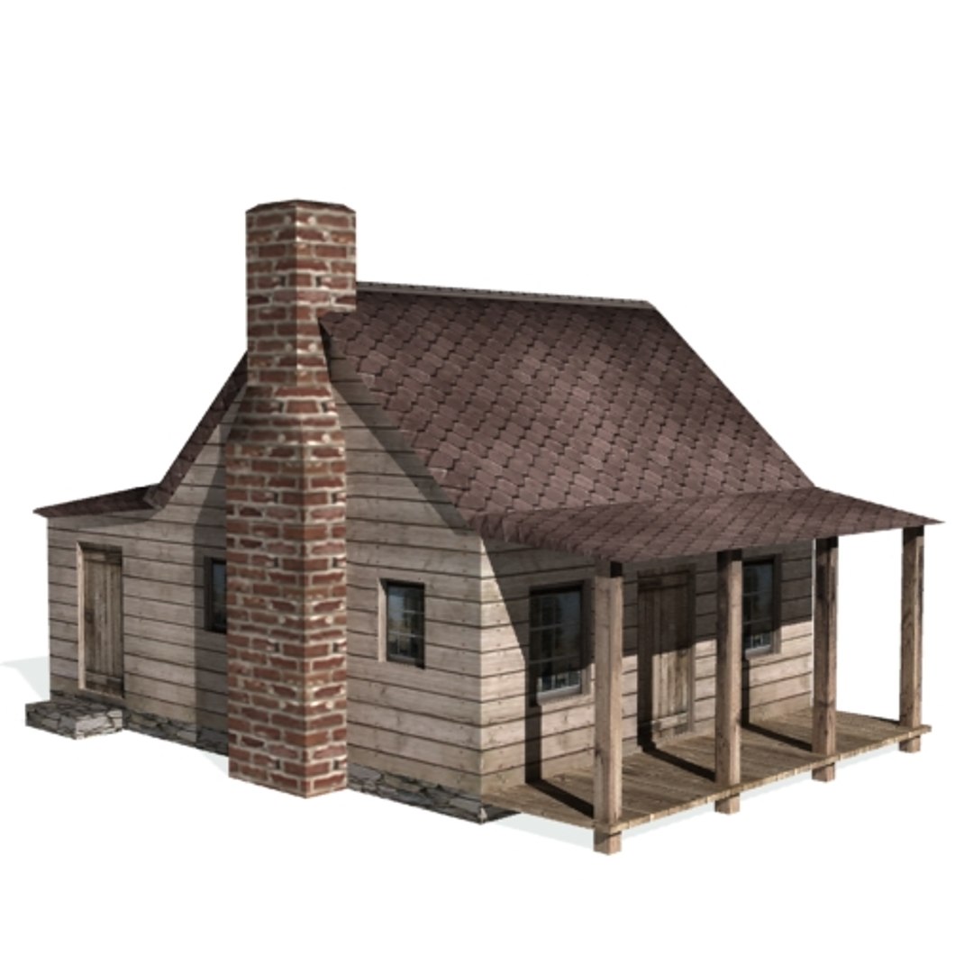 3d Historical Saltbox House Farms Model