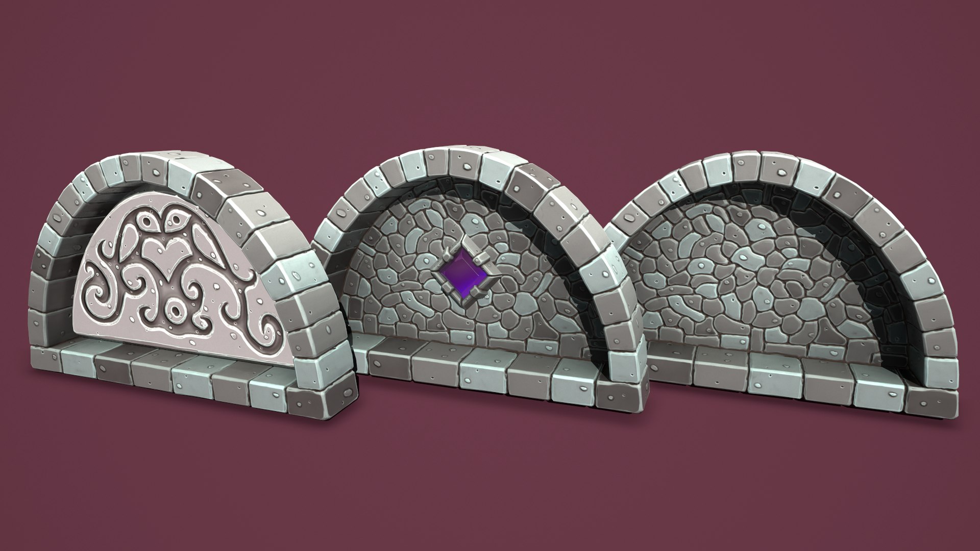 Fantasy Stone Window 2 3D Model - TurboSquid 1716740