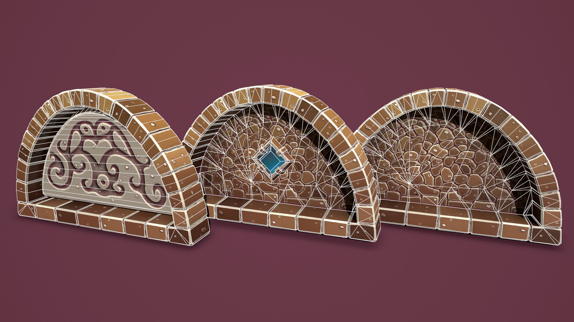 Fantasy Stone Window 2 3D Model - TurboSquid 1716740
