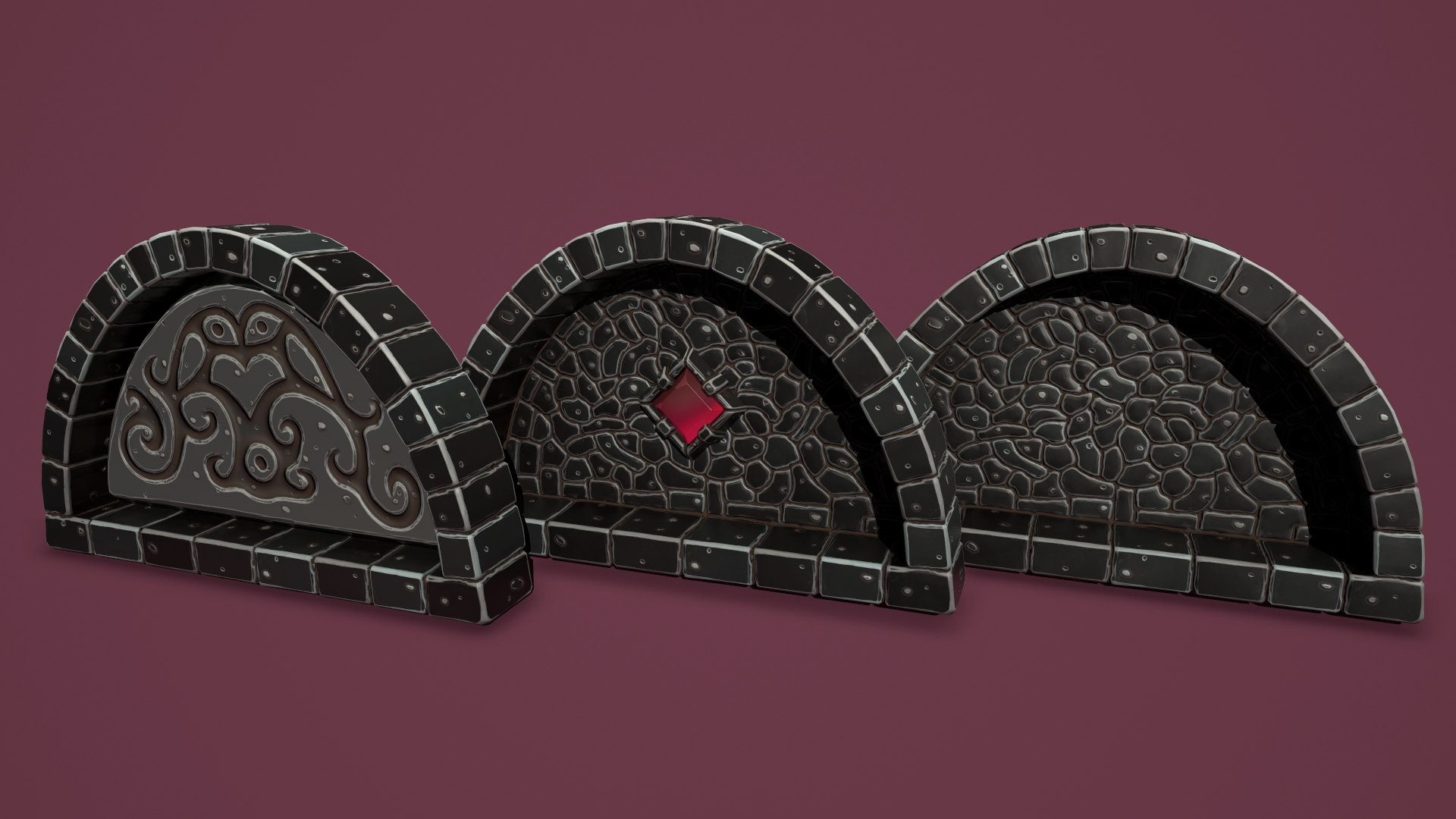 Fantasy Stone Window 2 3D Model - TurboSquid 1716740