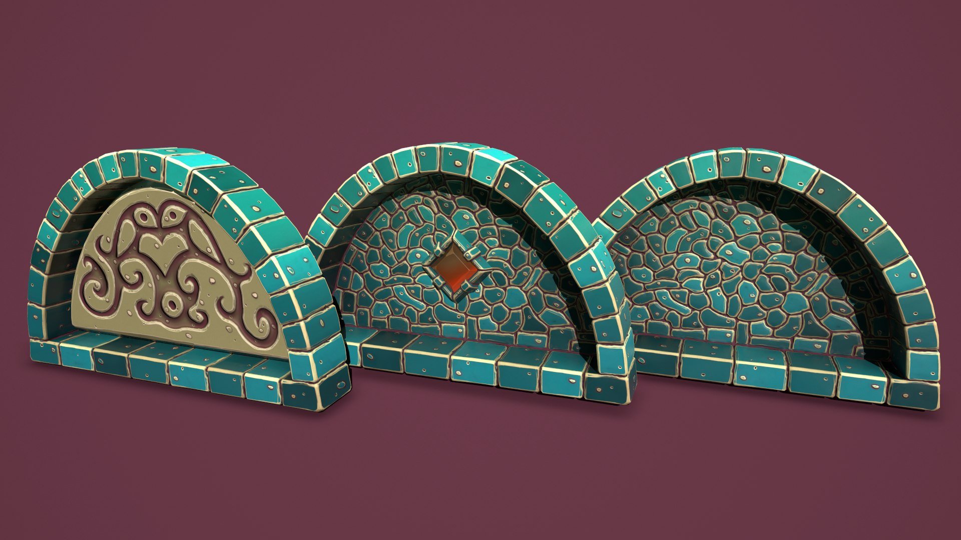 Fantasy Stone Window 2 3D Model - TurboSquid 1716740