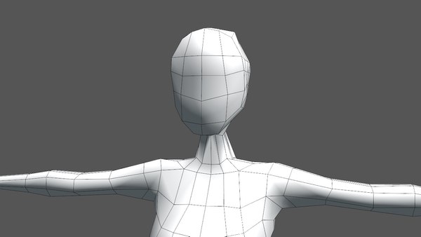 3d model of female body meshes
