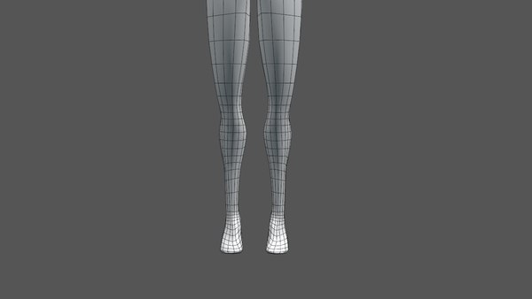 3d model of female body meshes