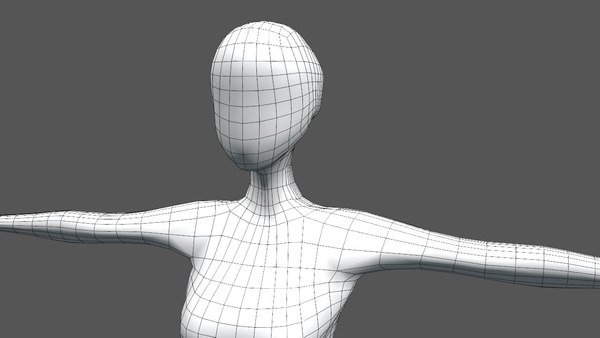 3d model of female body meshes