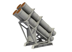 3d model 40 mm otobreda gun