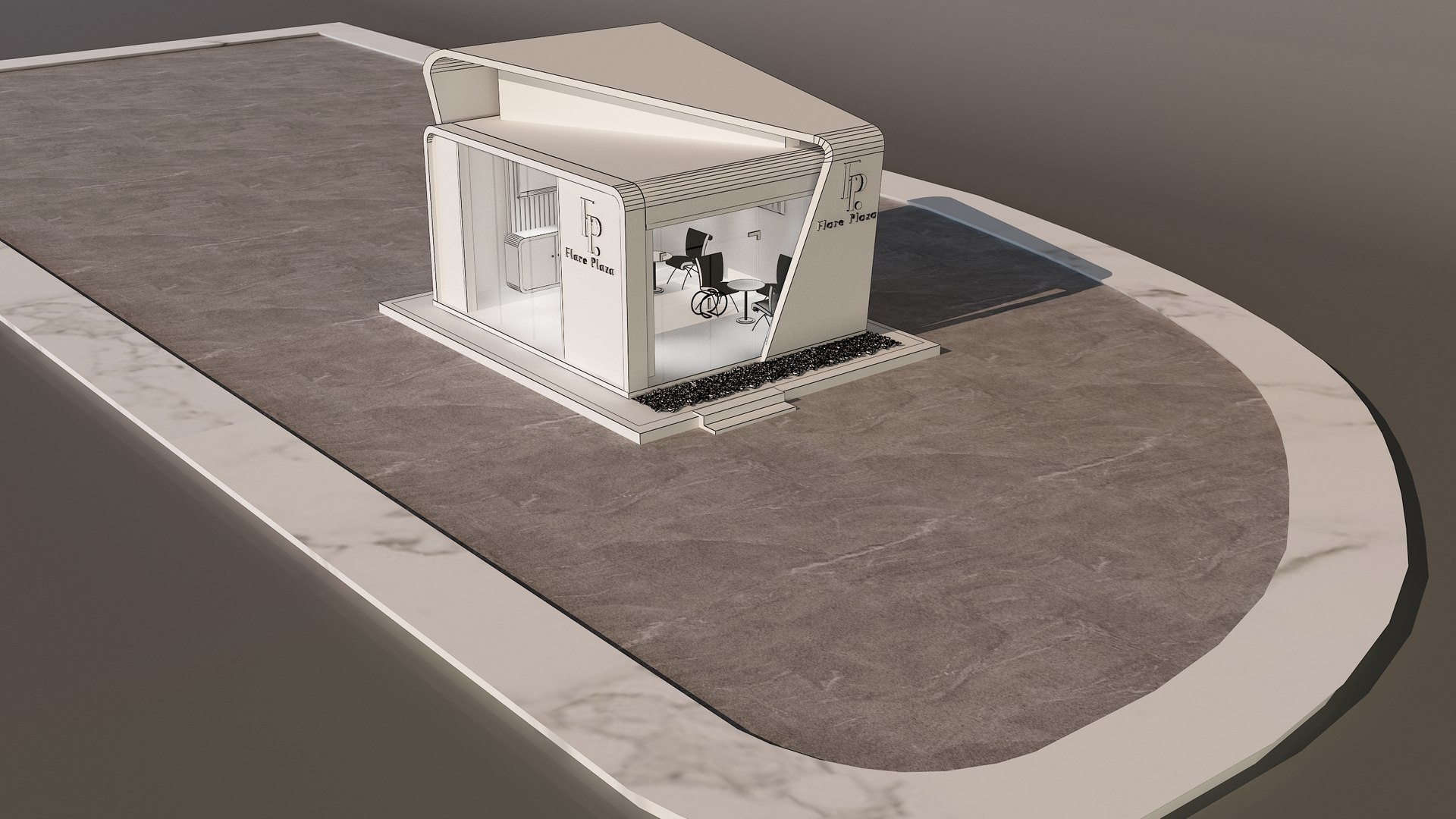3D Show Room Store Exhibition A670 D Model - TurboSquid 2407287