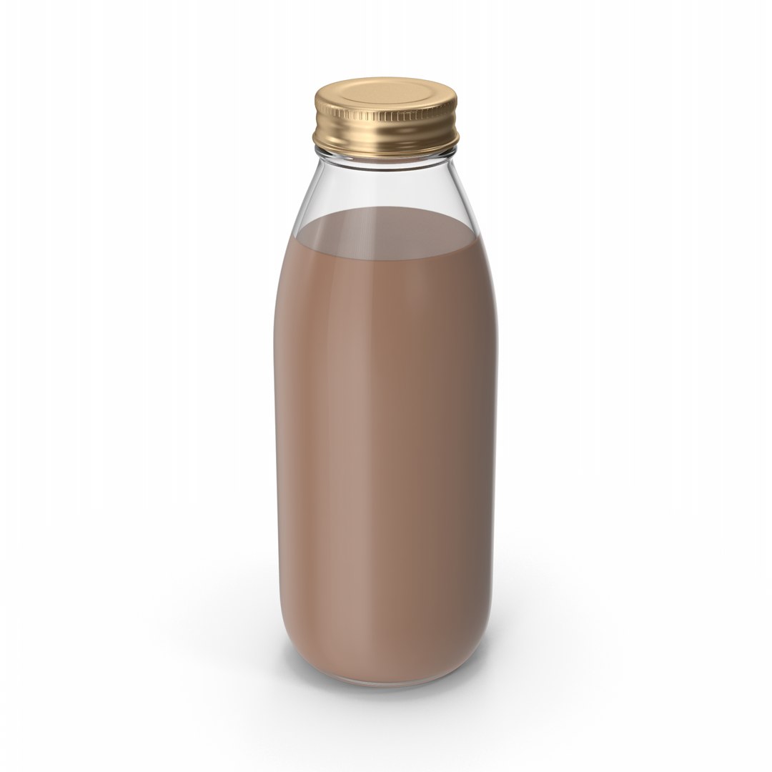 3D Model Milk Bottles - TurboSquid 1897334