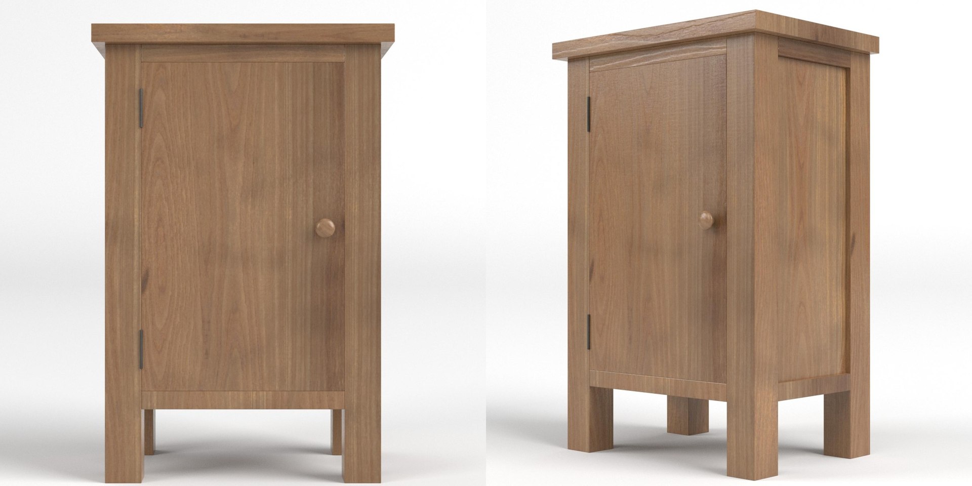 3D Small 1 Door Cabinet Model - TurboSquid 2080592