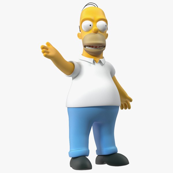 modelo 3d Homero Simpson preparado para Cinema 4D - TurboSquid 2263579