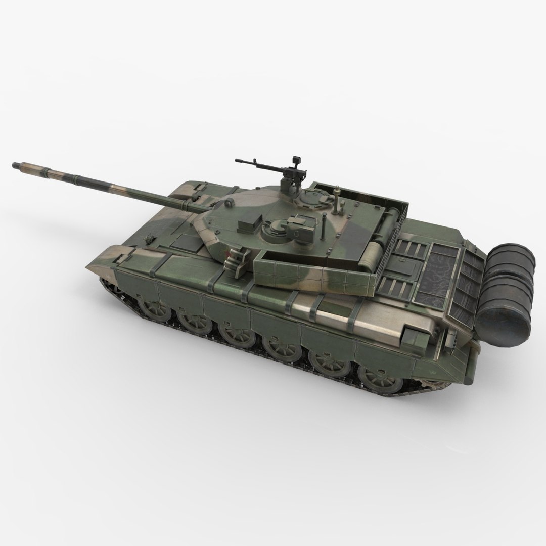 3d Model Wz-123 Tank
