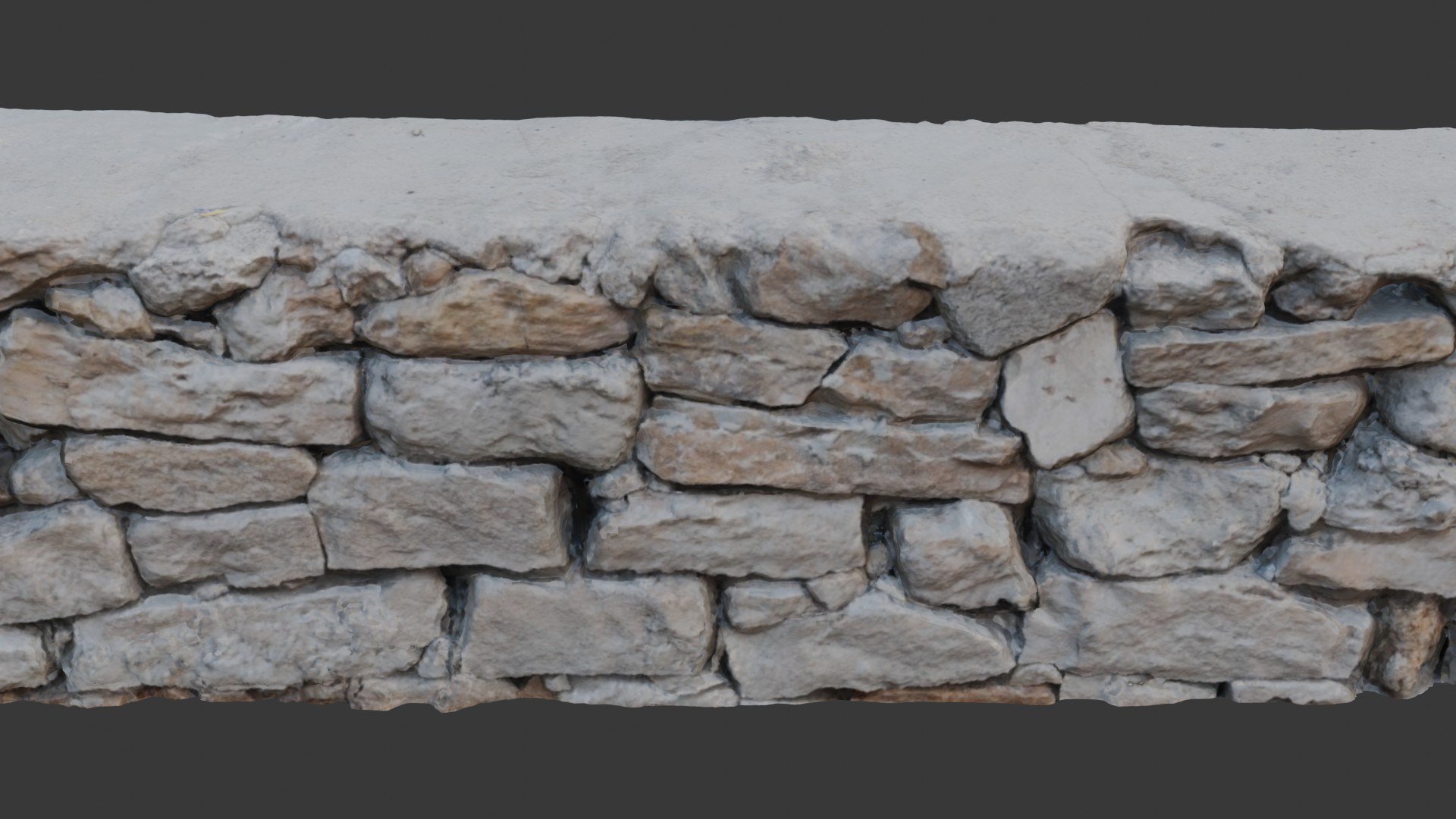 Stone Retaining Wall Scan 3D Model - TurboSquid 2386417
