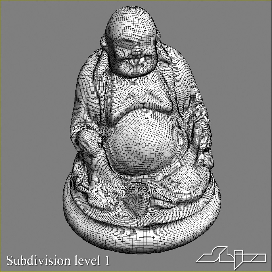 3d Monk Sculture 2 Model