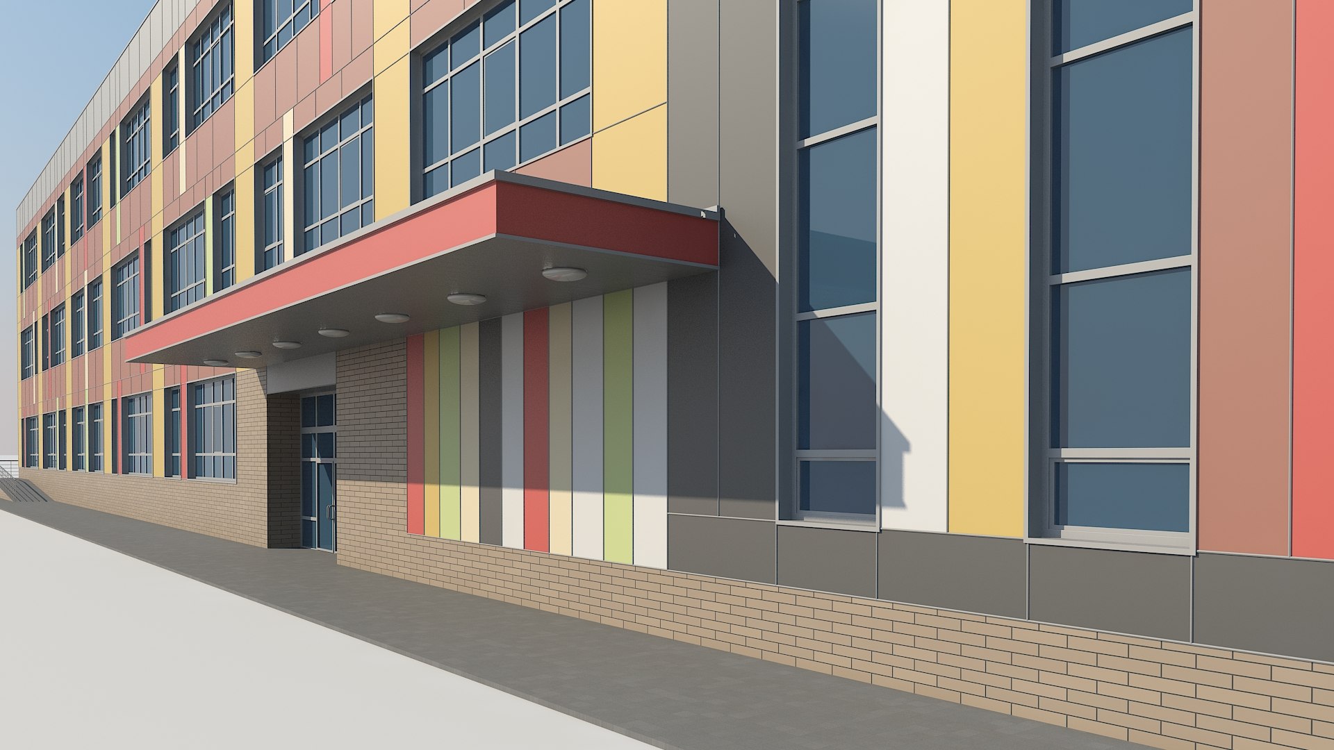 3D Model School Building - TurboSquid 1448796
