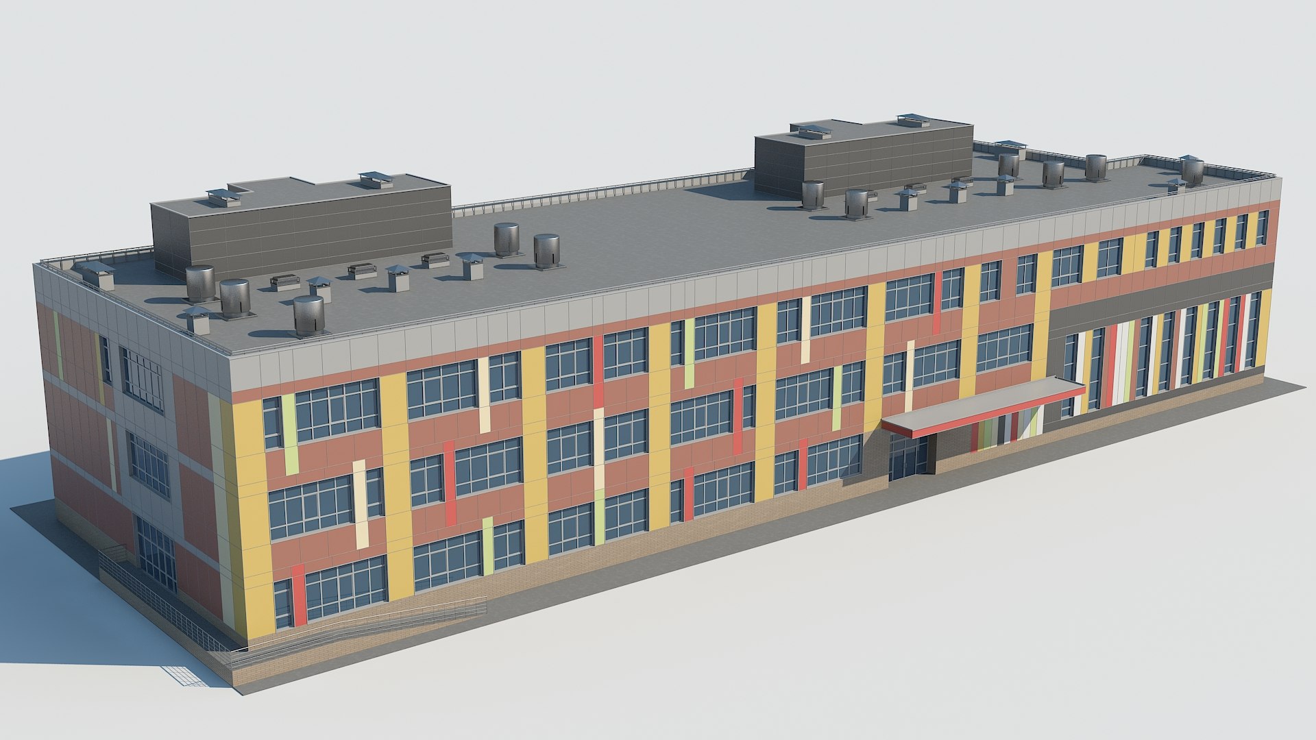 3D Model School Building - TurboSquid 1448796