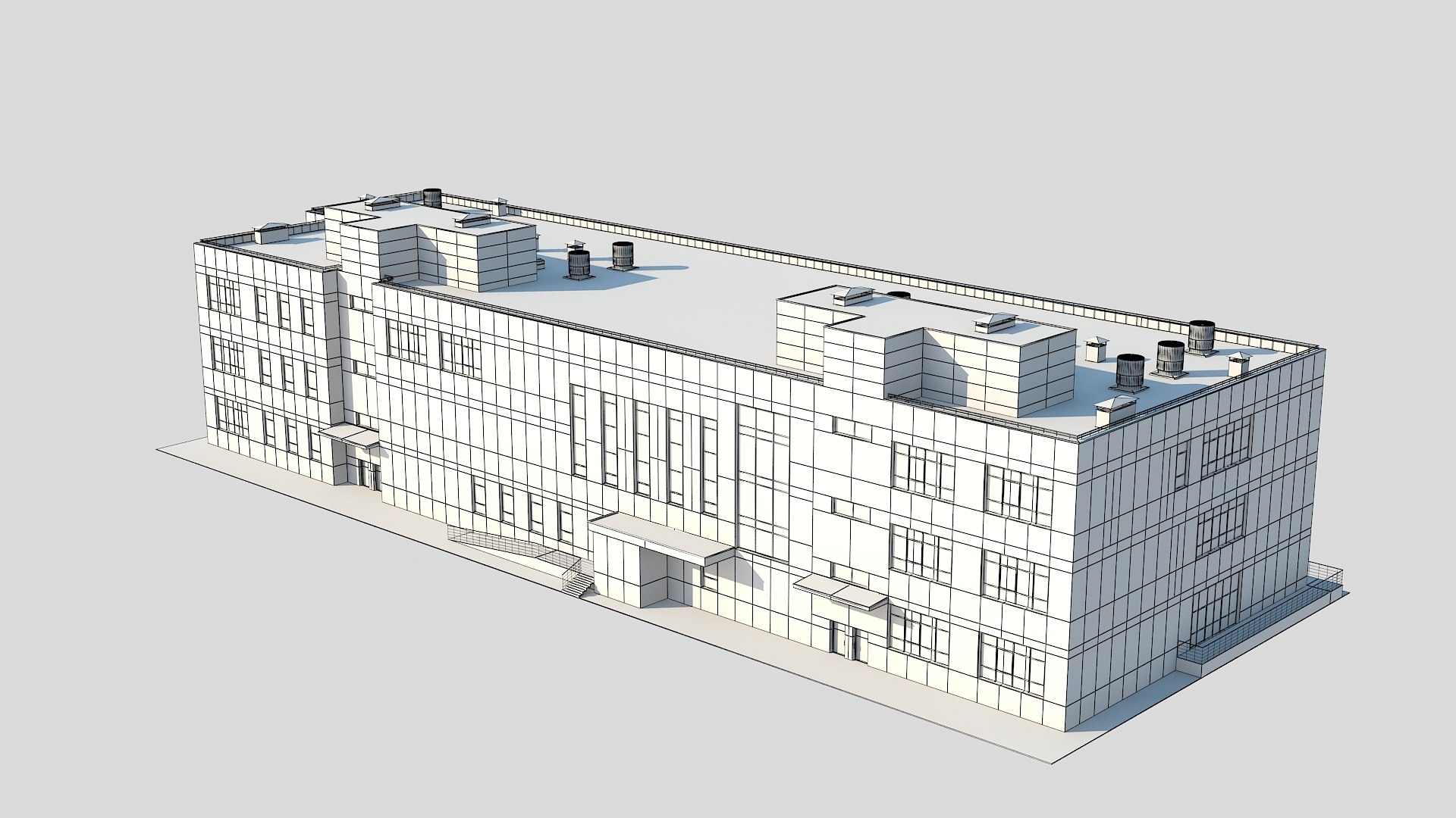 3D Model School Building - TurboSquid 1448796