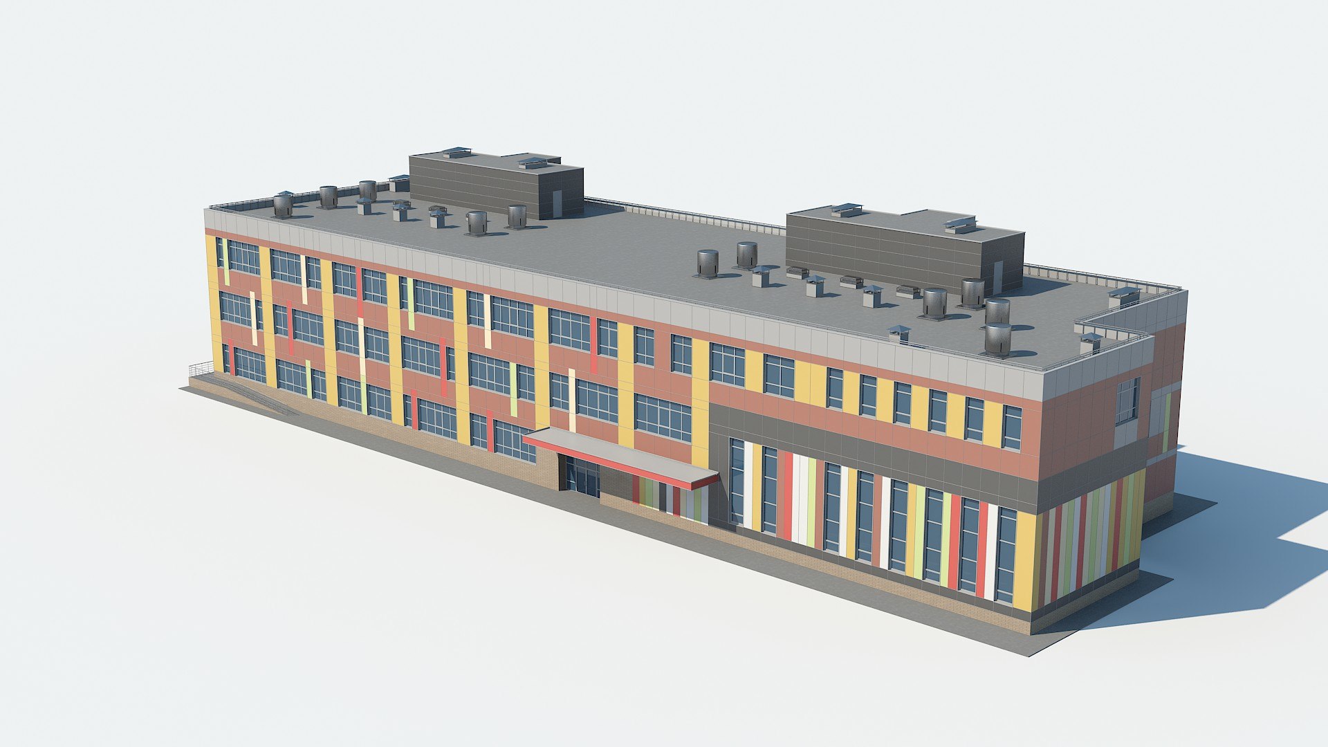 3D Model School Building - TurboSquid 1448796
