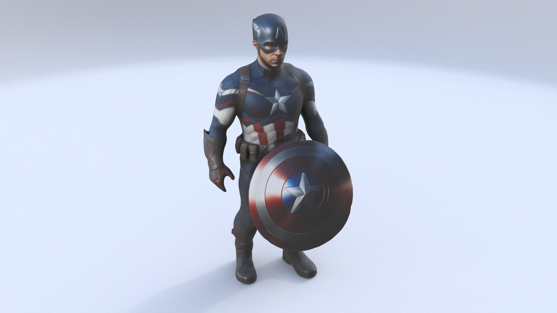 Captain America 3D Model - TurboSquid 2337165