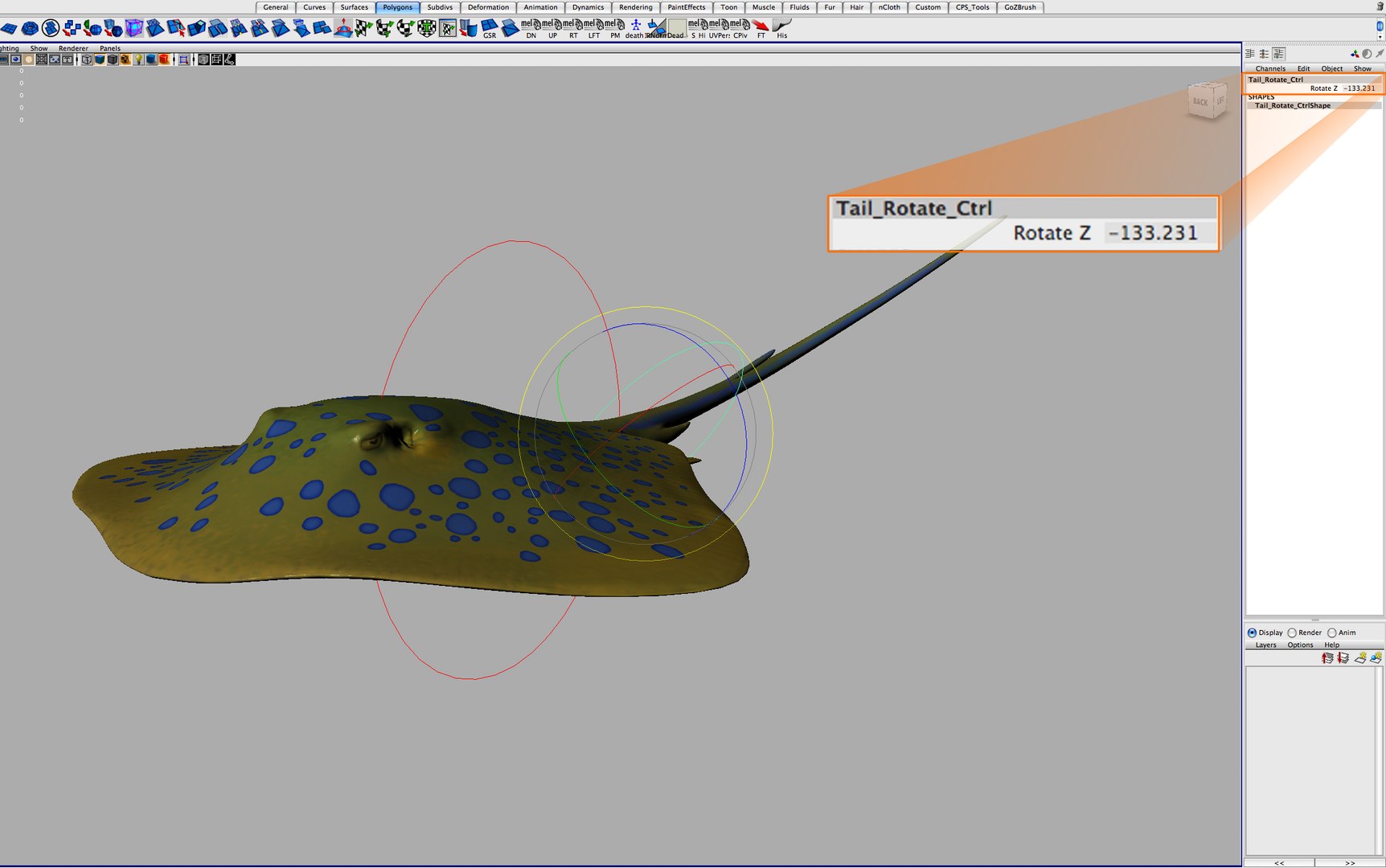 Stingray Customized Rig Sets 3d Model