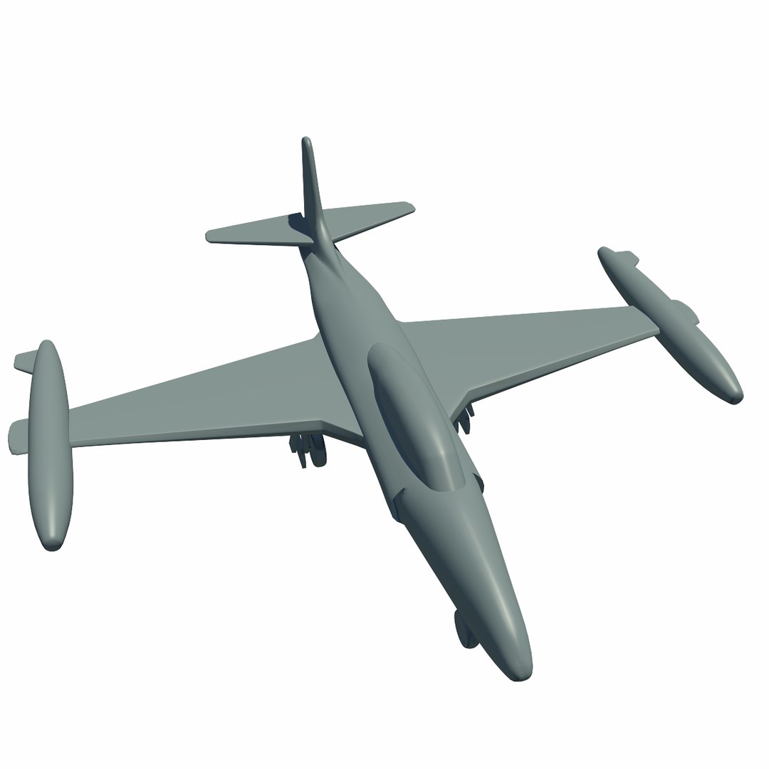 3d T-33 Jet Fighter Model