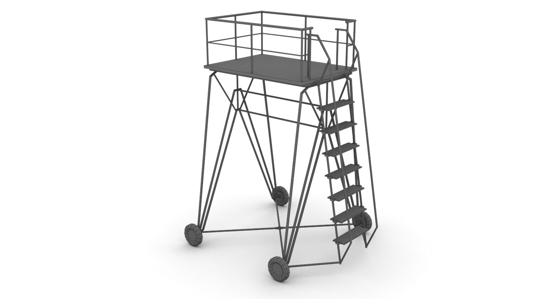Airfield Ladder 3D - TurboSquid 1377319