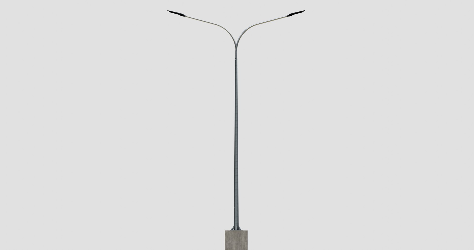 3D 6MT LIGHTING POLE-DOUBLE BENDING ARM - TurboSquid 2296284