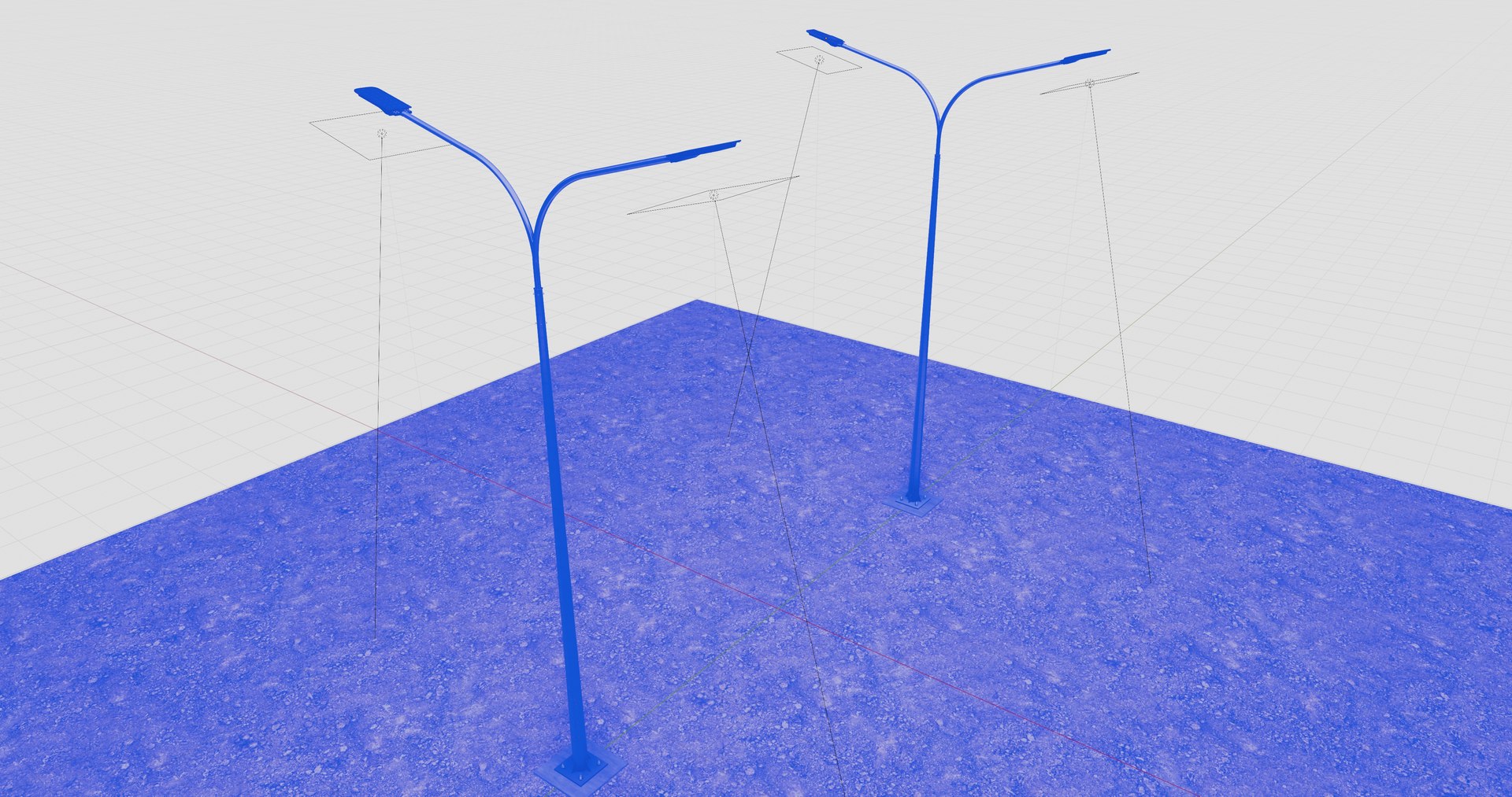 3D 6MT LIGHTING POLE-DOUBLE BENDING ARM - TurboSquid 2296284