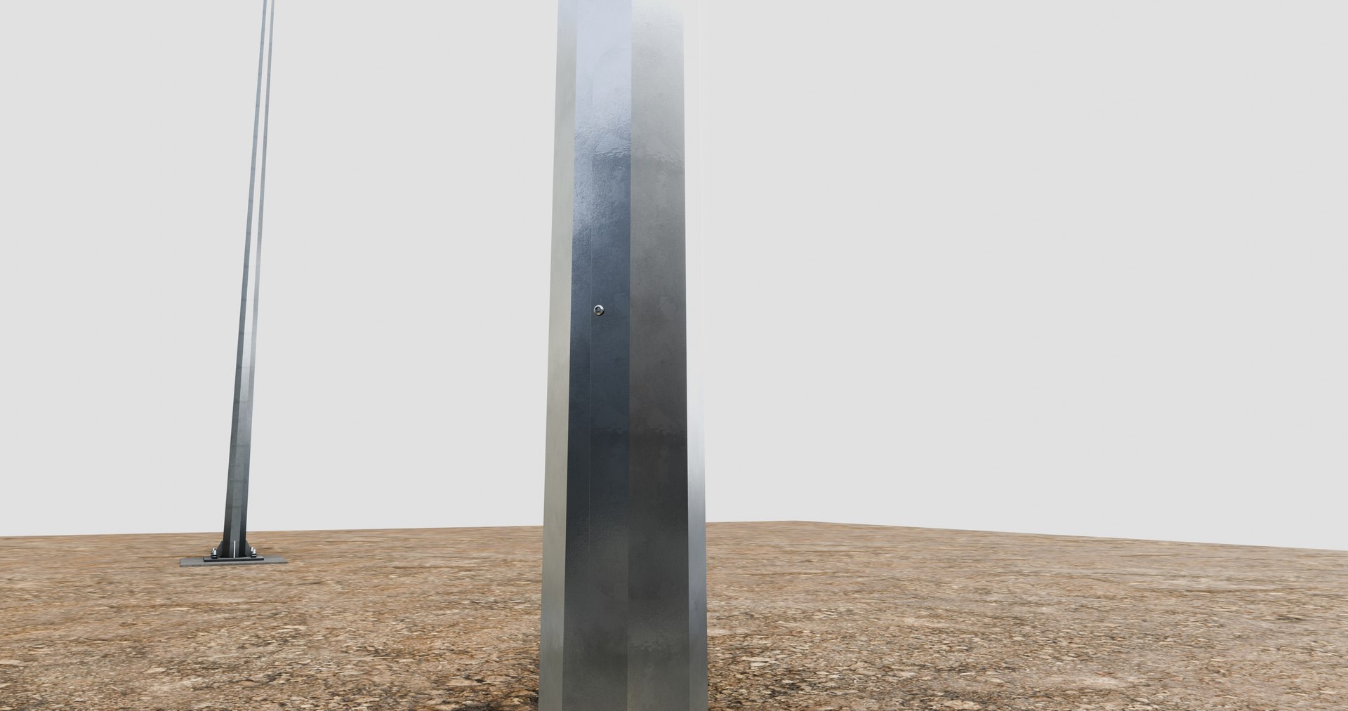 3D 6MT LIGHTING POLE-DOUBLE BENDING ARM - TurboSquid 2296284