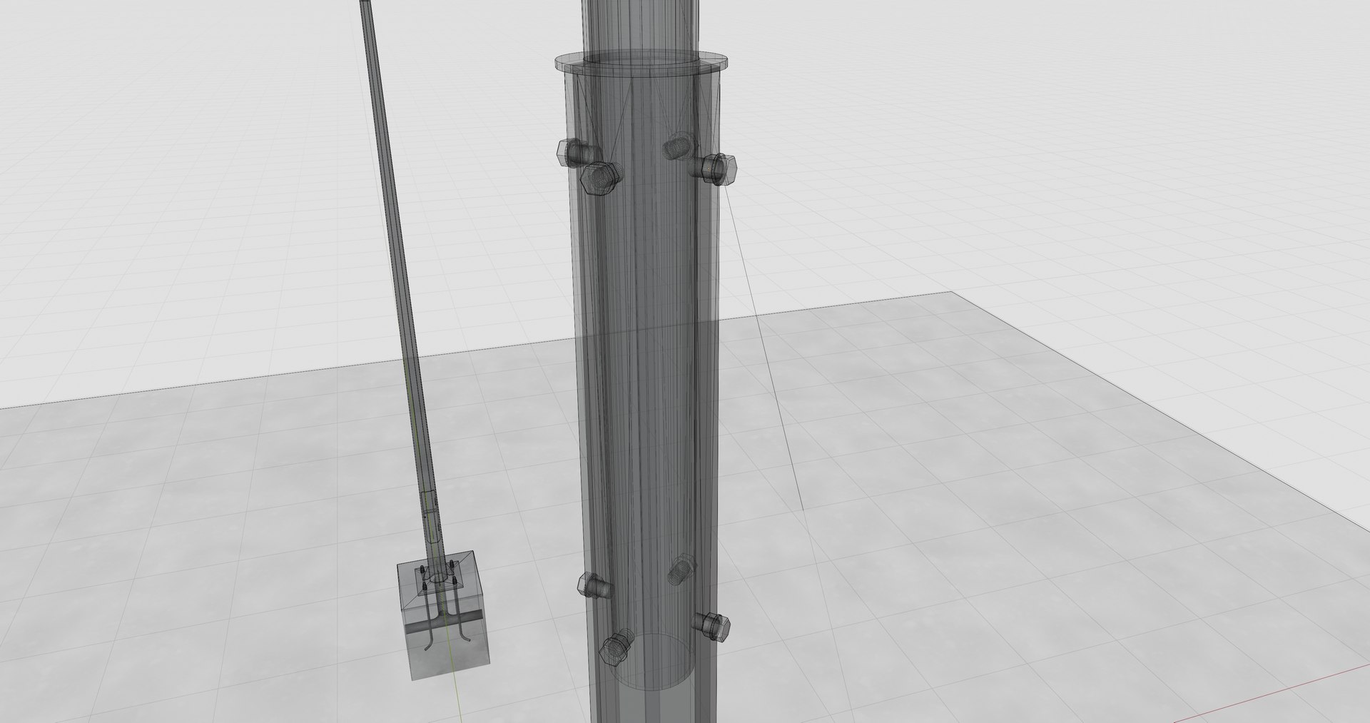 3D 6MT LIGHTING POLE-DOUBLE BENDING ARM - TurboSquid 2296284